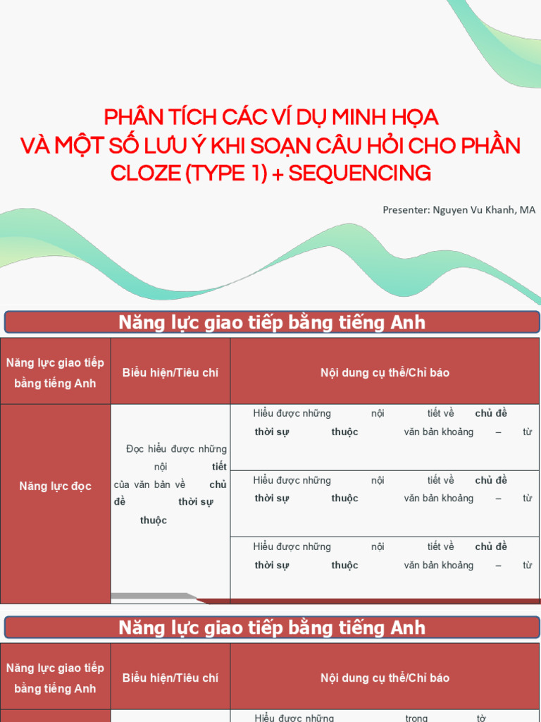 Guidance Cloze Type 1 | PDF