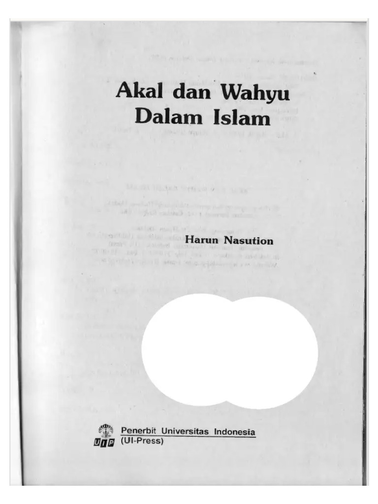 Akal Dan Wahyu Dalam Islam Harun Nasution | PDF