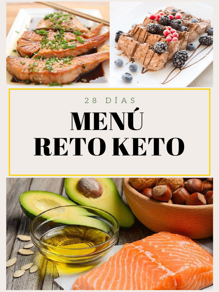 Menú Reto Keto de 28 Dias | PDF | Almuerzo | ensalada