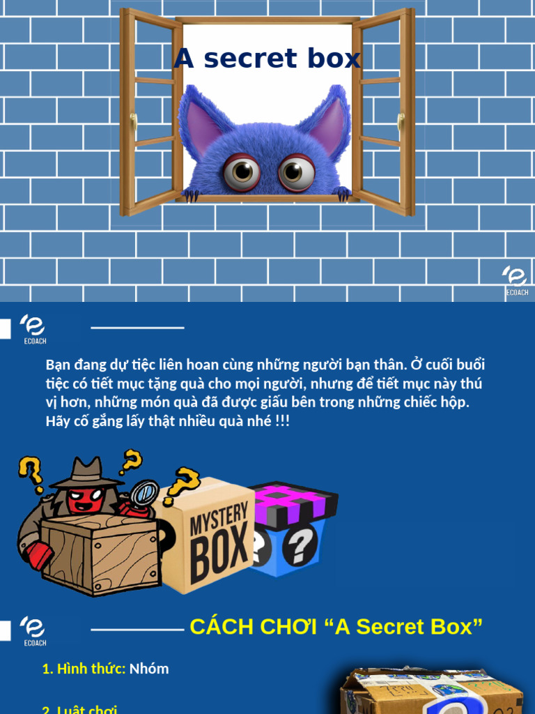 Fun Group Game: A Secret Box Challenge | PDF | Syntax | Linguistics