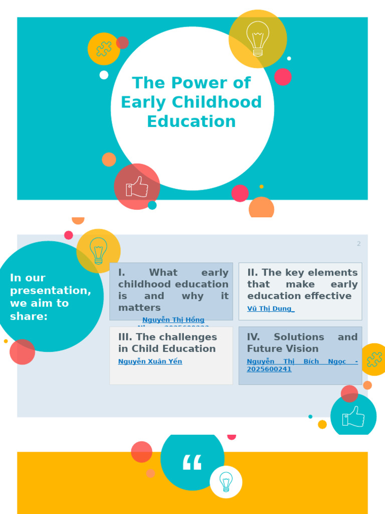 THuyết Trình Nhóm - FINAL | PDF | Early Childhood Education | Behavioural Sciences
