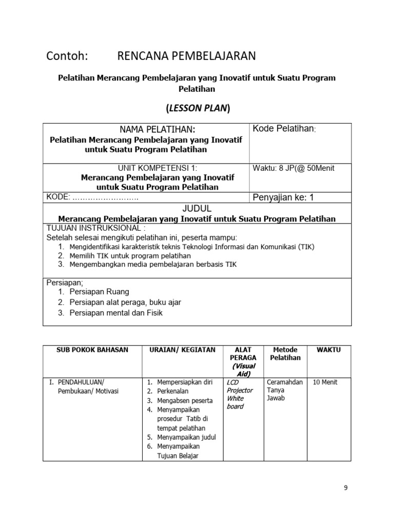 Lesson Plan N Session Plan | PDF