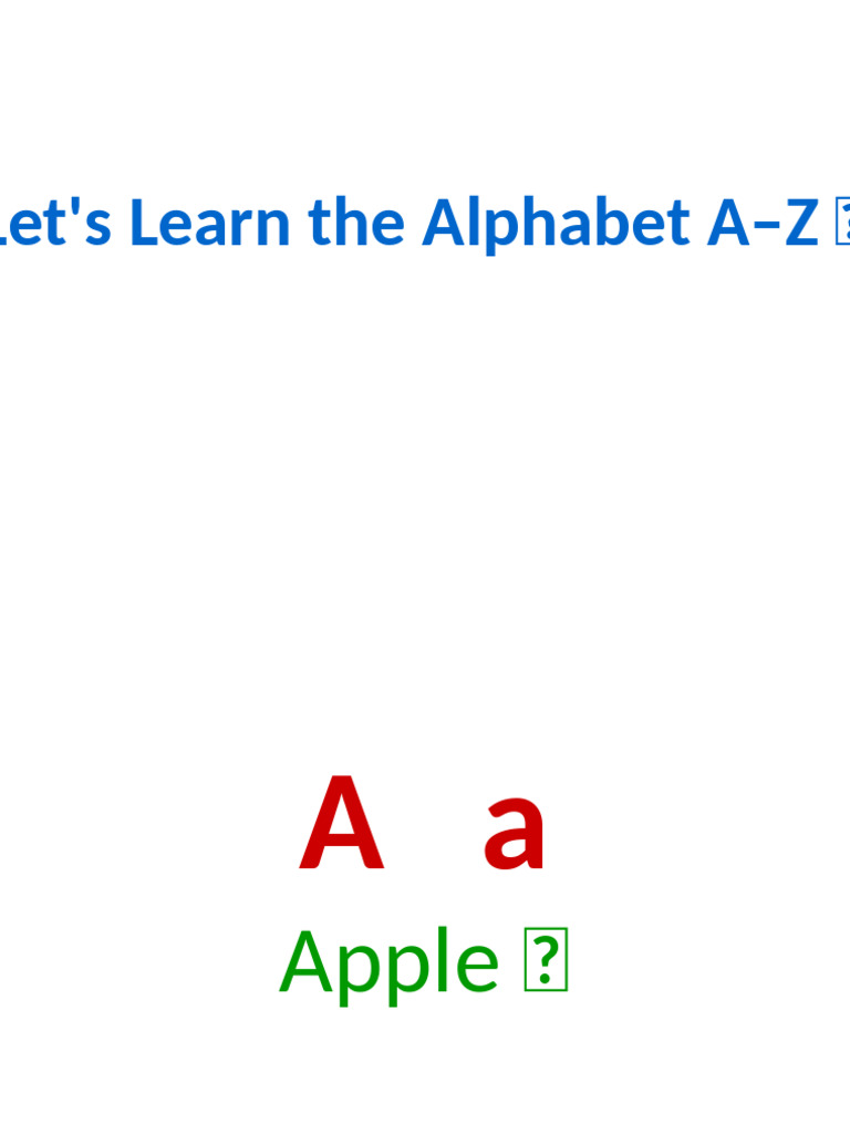 Learn the Alphabet A-Z with Fun! | PDF