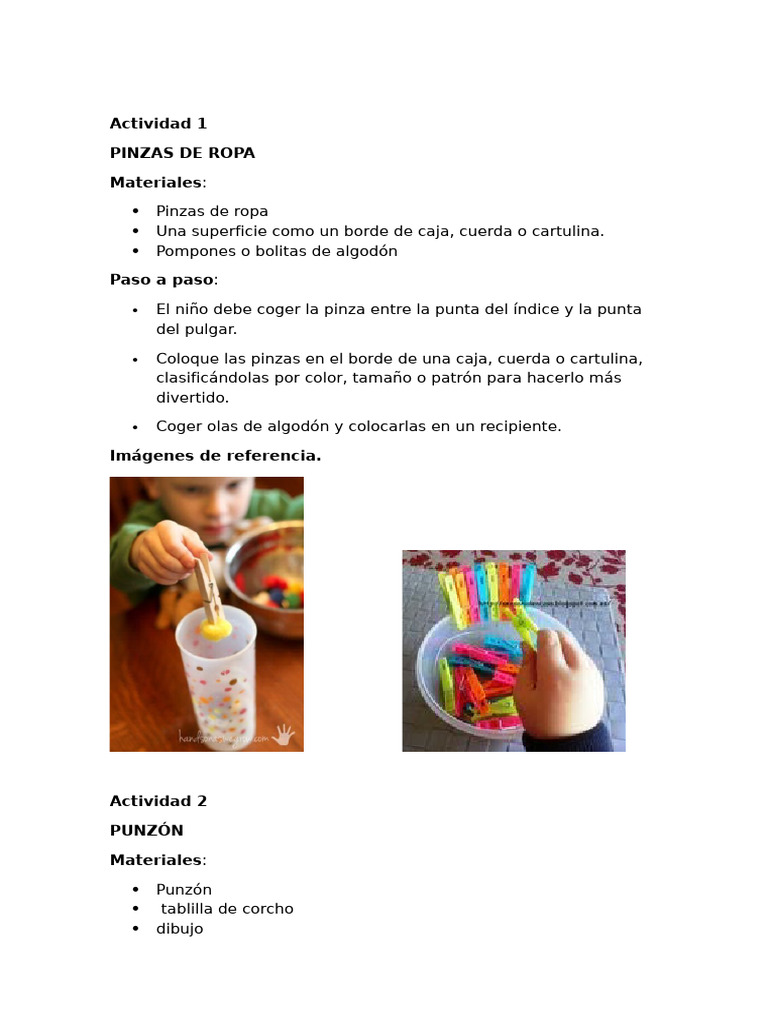 Motricidad Fina con Actividades Prácticas | PDF | Mano | Papel