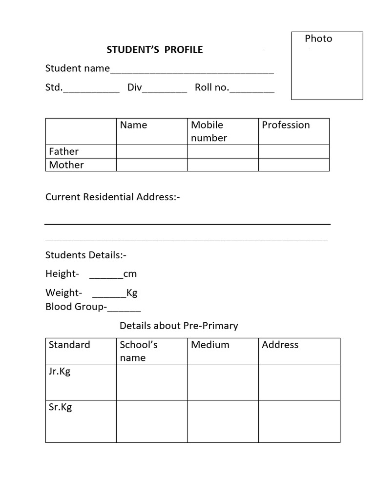 Student Profile | PDF