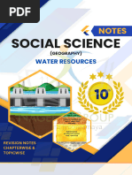 Notes of CH 3 Water Resources - Class 10th Geography | PDF | River | Water