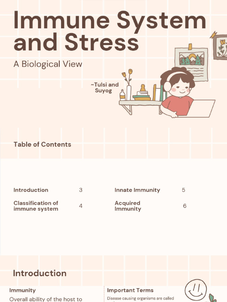 Immunity PPT Relation With Psychology | PDF