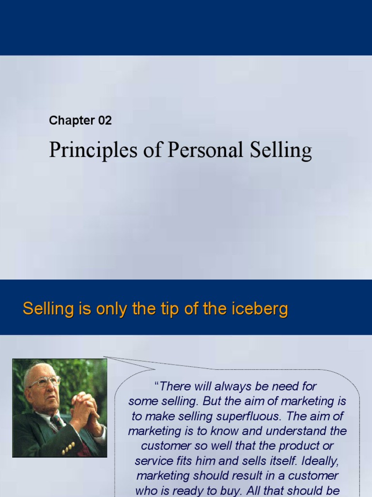 Principles of Personal Selling | PDF | Sales | Negotiation