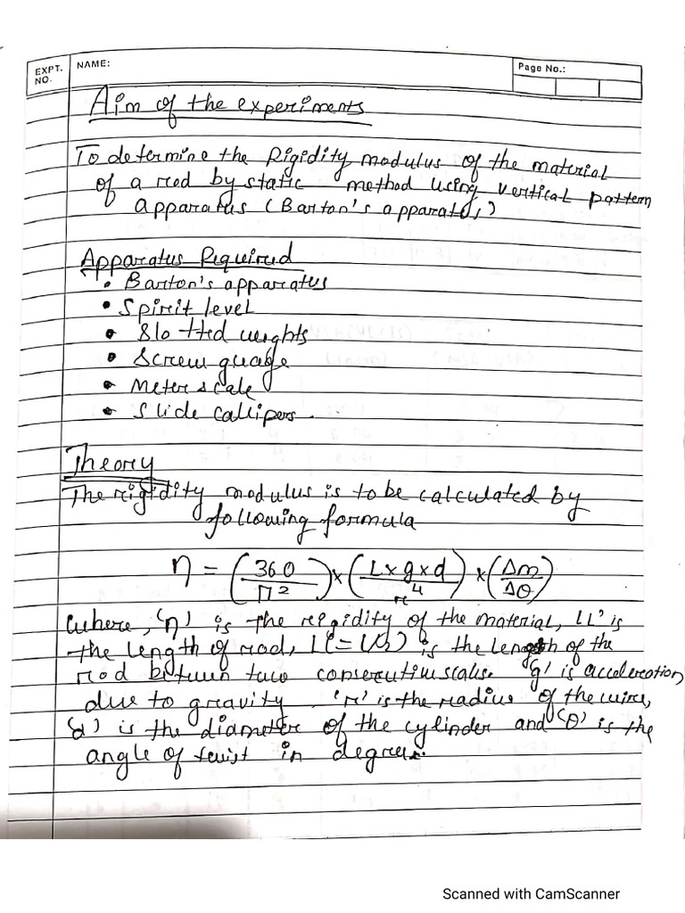 Rigidity Modulus | PDF