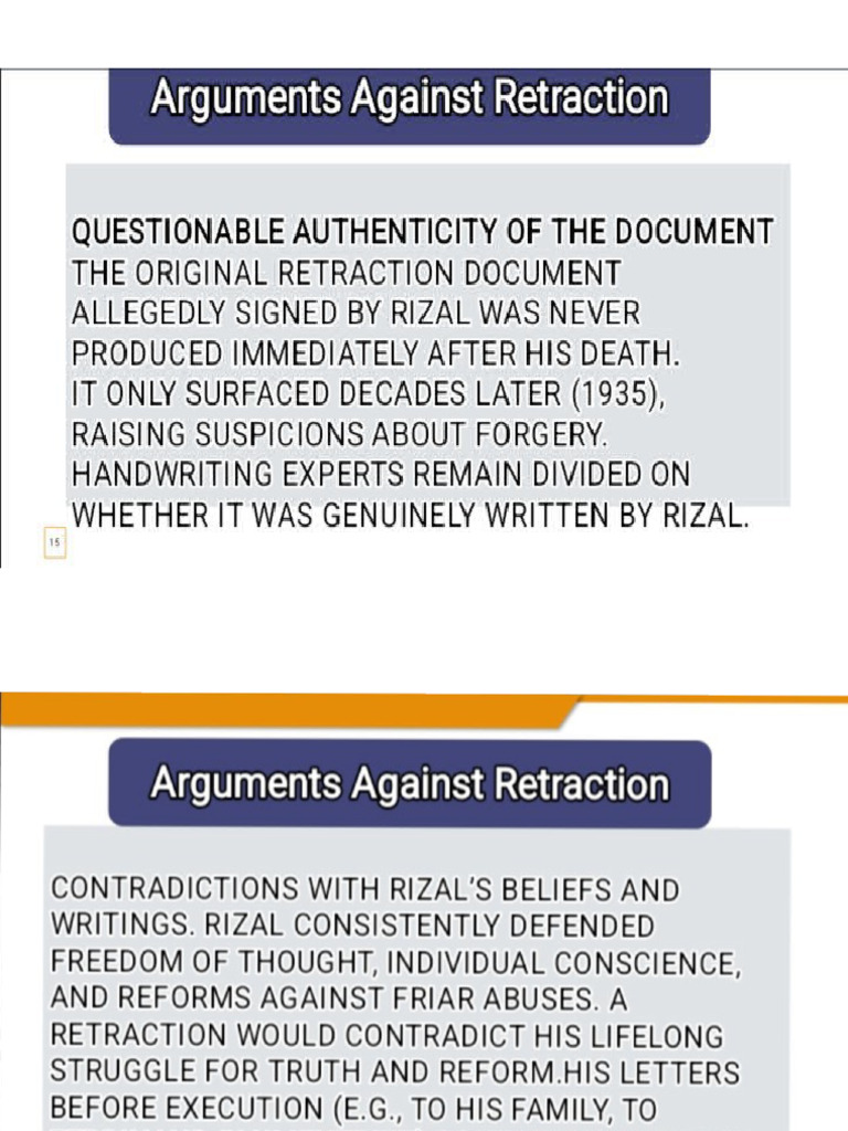 Retraction of Rizal | PDF