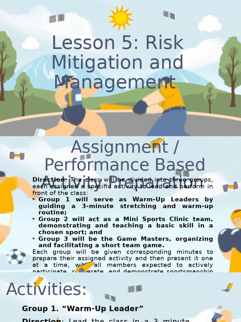 Soft Blue and Yellow Colorful Illustrated The Importance of Sports ...