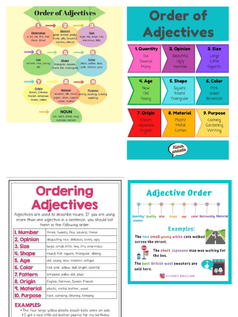 Adjective Order | PDF