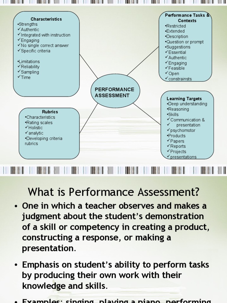 Process Oriented Performance Based Assessment | Educational Assessment ...