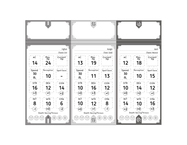 DM Initiative Tracker Players 01 Example | PDF