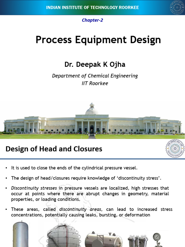 Head and Closure Design in Pressure Vessels | PDF | Stress (Mechanics ...