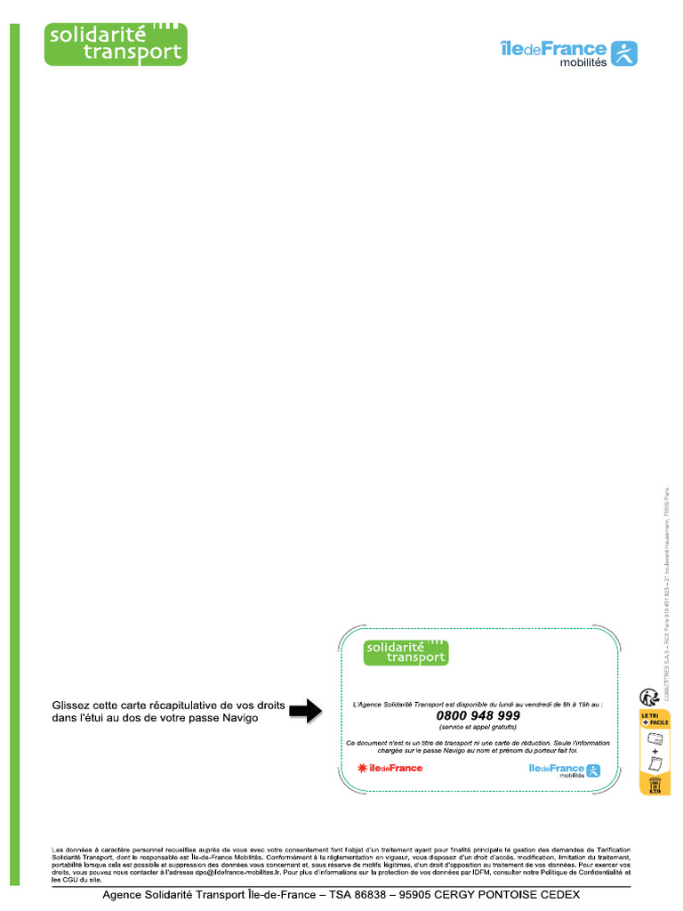 Attestation Navigo Annuelle 2025 | PDF | Transport ferroviaire de ...