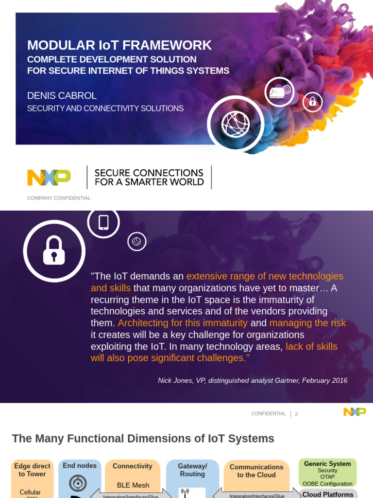 IoT FRAMEWORK Announcement Presentation | PDF | Internet Of Things ...