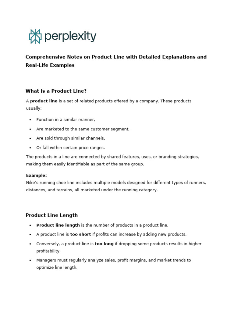 Understanding Product Lines and Expansion | PDF | Brand | Profit ...
