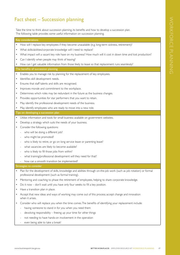 A Guide to Developing Effective Workforce Planning Through Succession ...