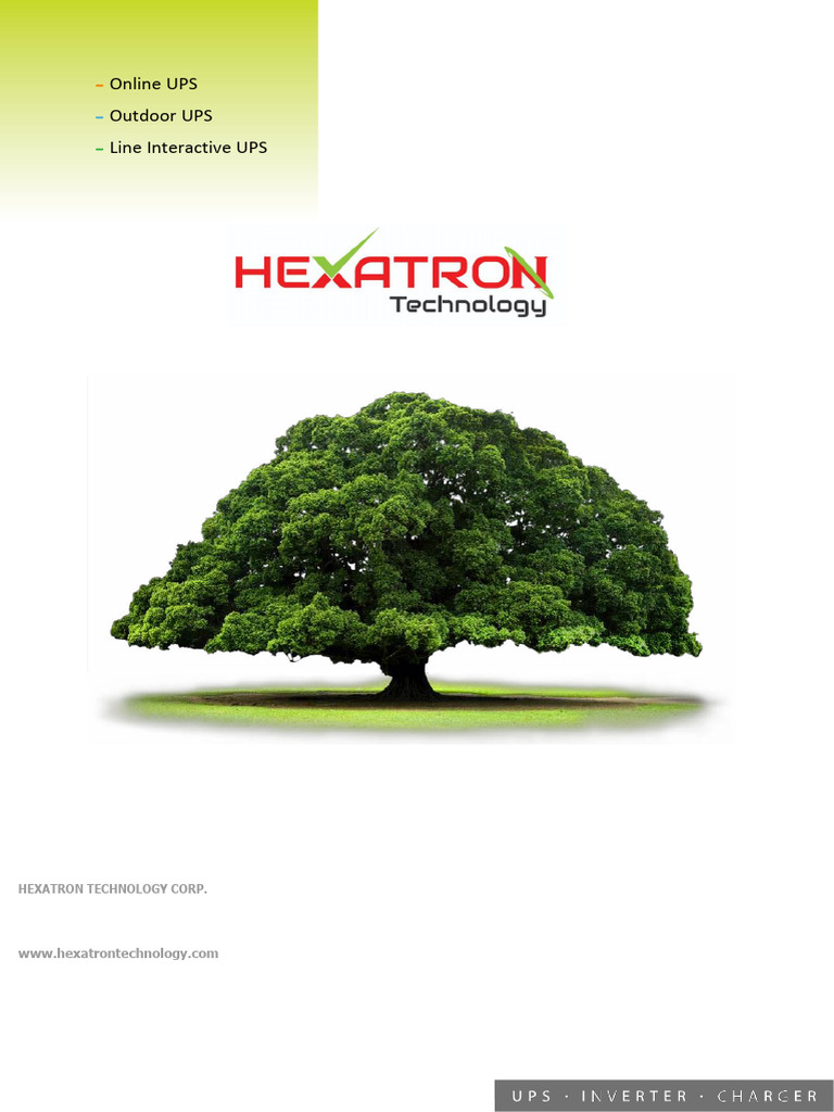 Hexatron Technology Online UPS and Batteries Company Profile | PDF ...