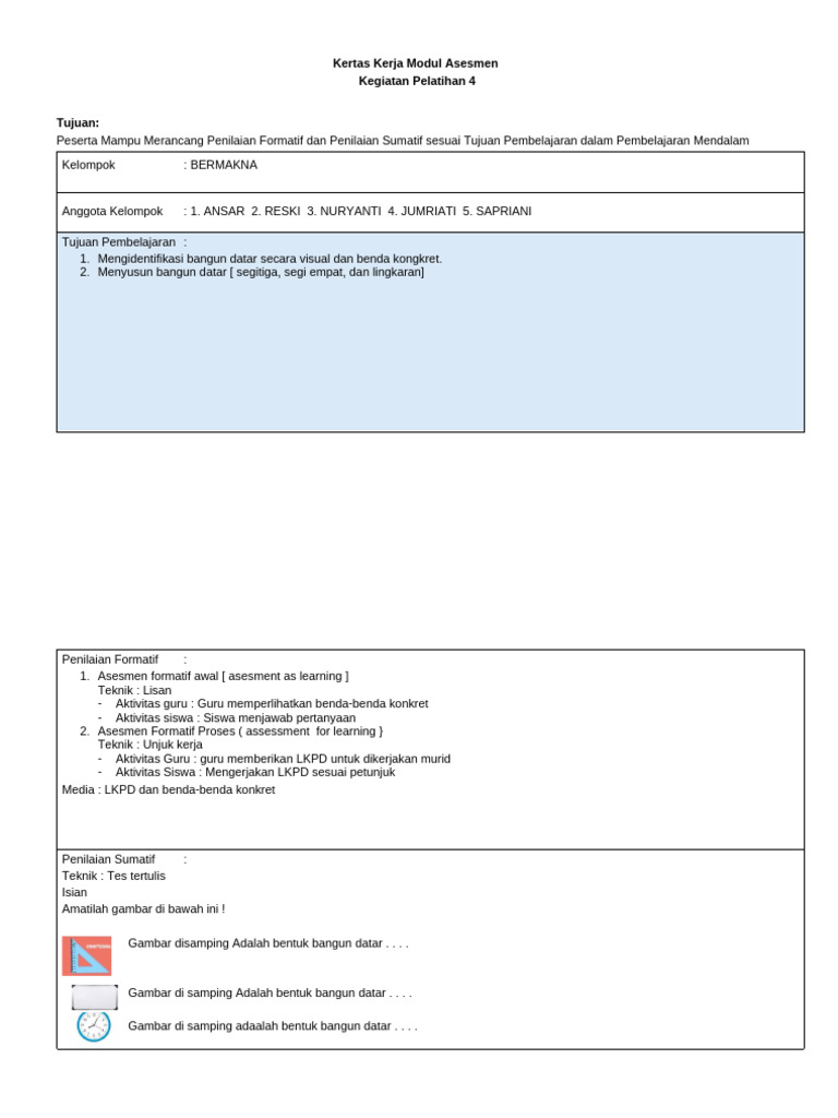 LK Modul 4 KP4 Asesmen PM | PDF