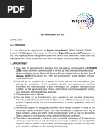 Wipro Offer Letter | PDF | Employment | Justice
