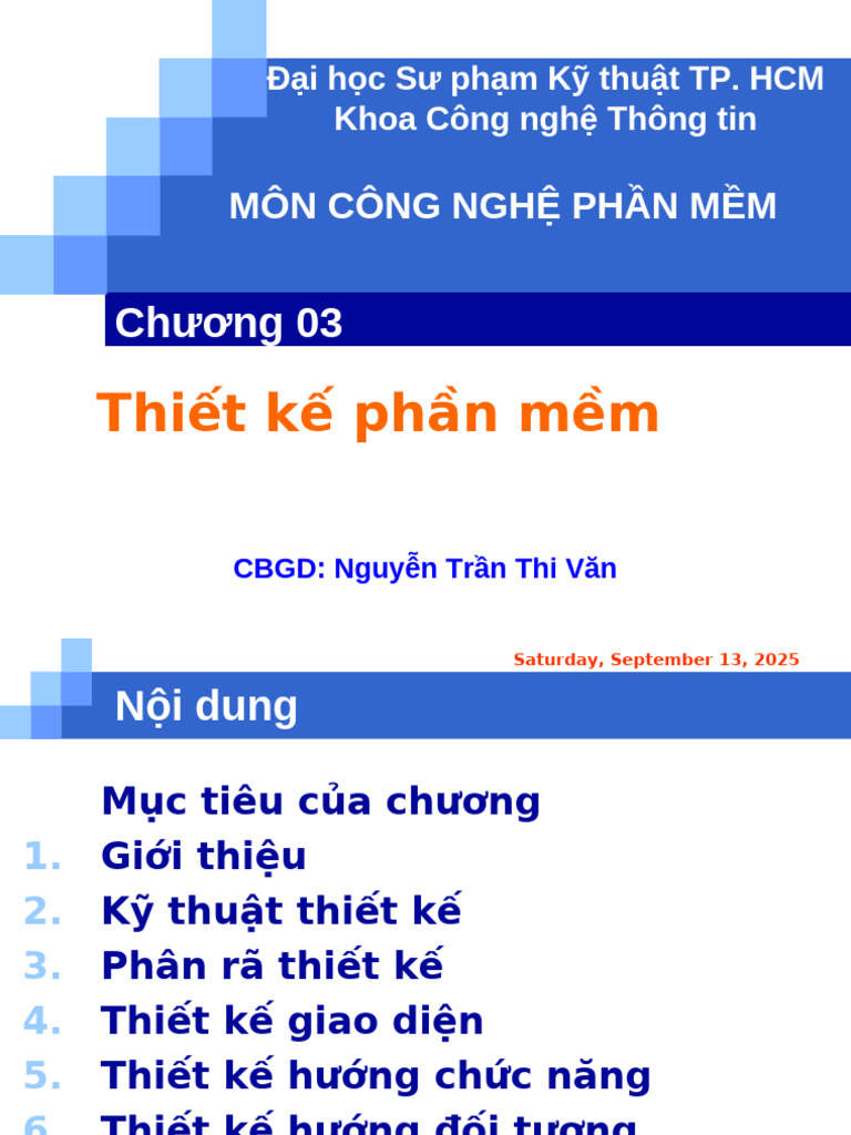 V03 - Thiet Ke Phan Mem | PDF