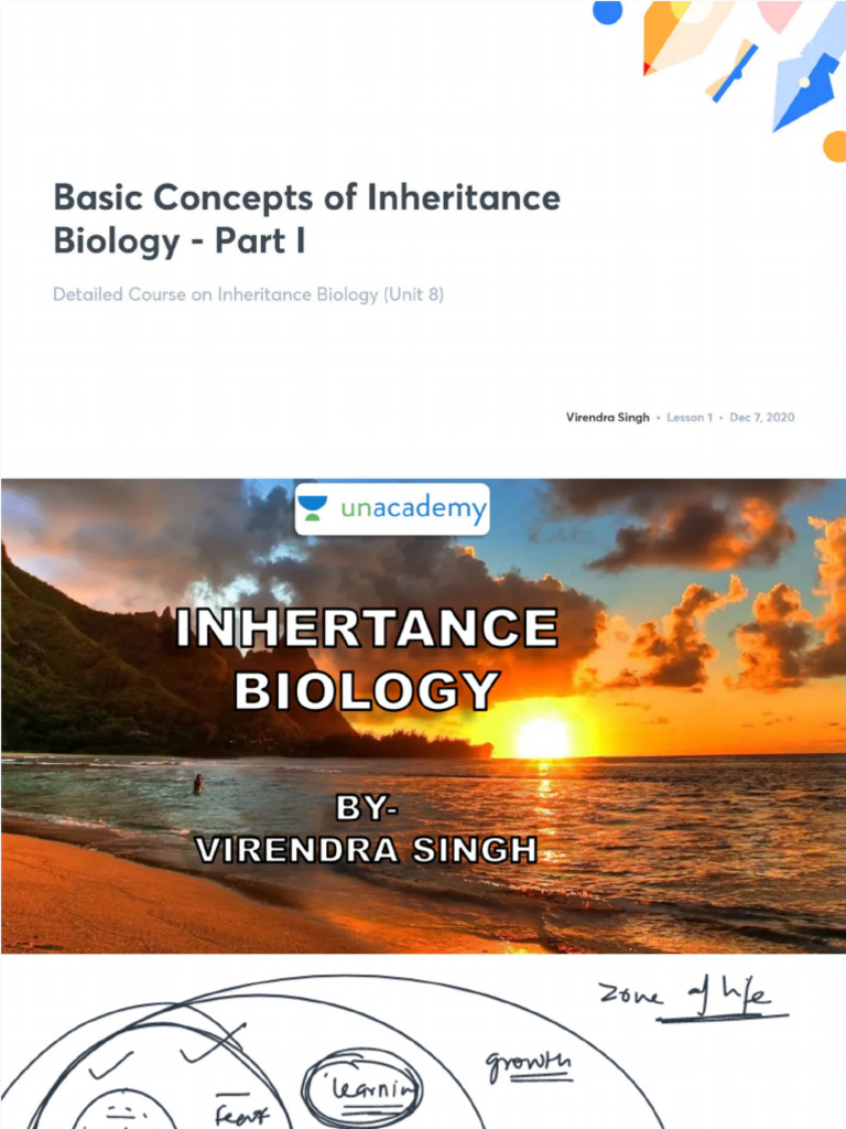 Basic Concepts of Inheritance Biology Part I With Anno | PDF