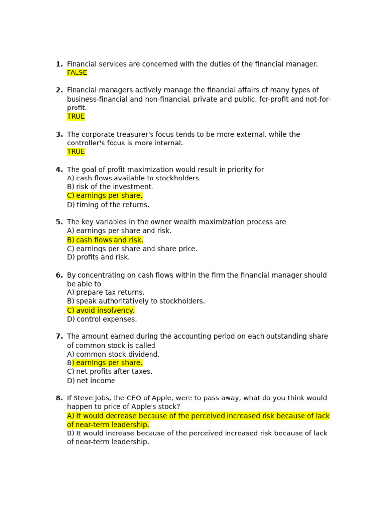 Financial Management Principles Explained | PDF | Leverage (Finance) | Debt