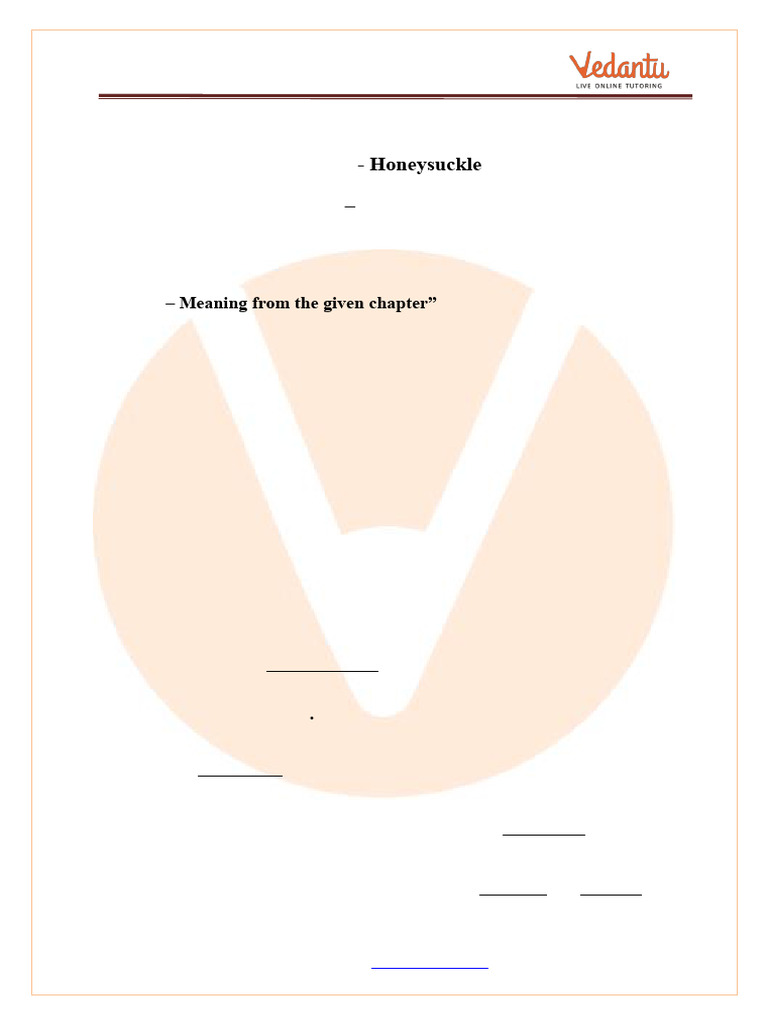 CBSE Class 6 English Honeysuckle Chapter 8 A Game of Chance Important ...