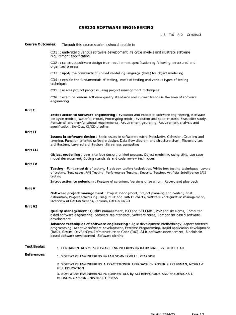 Software Engineering | PDF