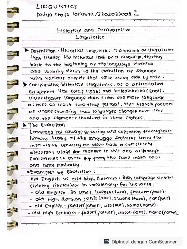Historical and Comparative Linguistics 2 | PDF