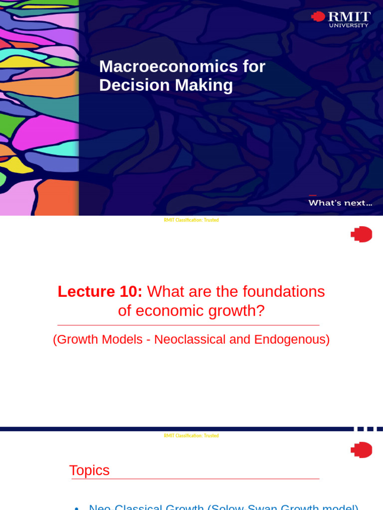 Week 10 - Summary Slides - What Are The Fundamentals of Economic Growth ...