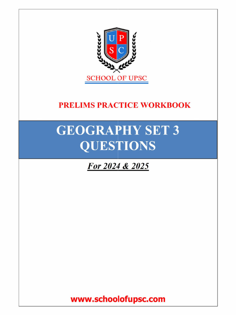 Geography Set 3 Questions | PDF