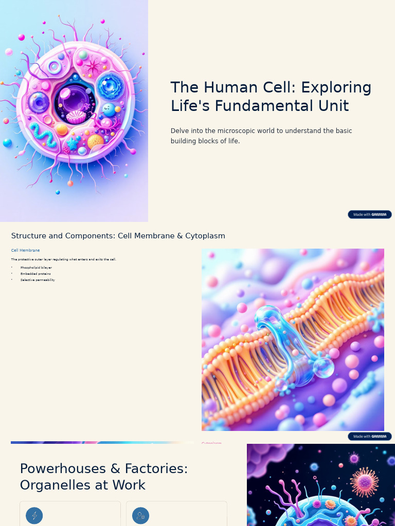 The Human Cell Exploring Lifes Fundamental Unit | PDF
