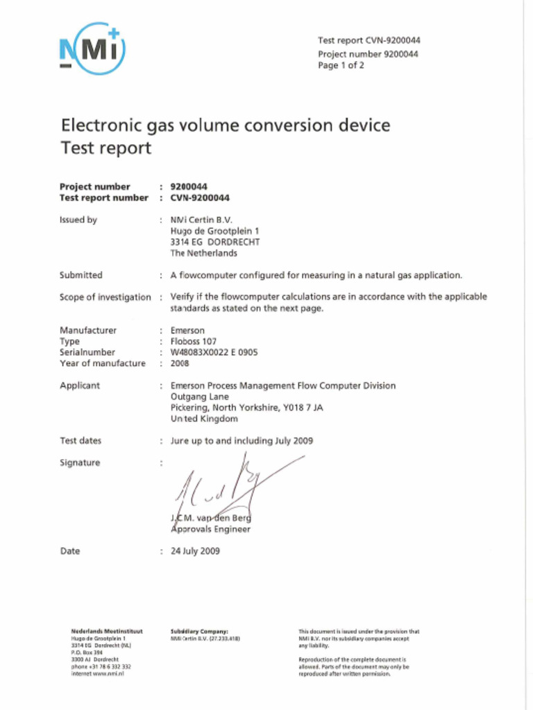 Certificate +FB107+Electronic+Gas+Volume+Conversion+Device+Test+Report ...