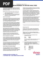 Water Quality Conversion Chart | PDF | Parts Per Notation | Scientific ...