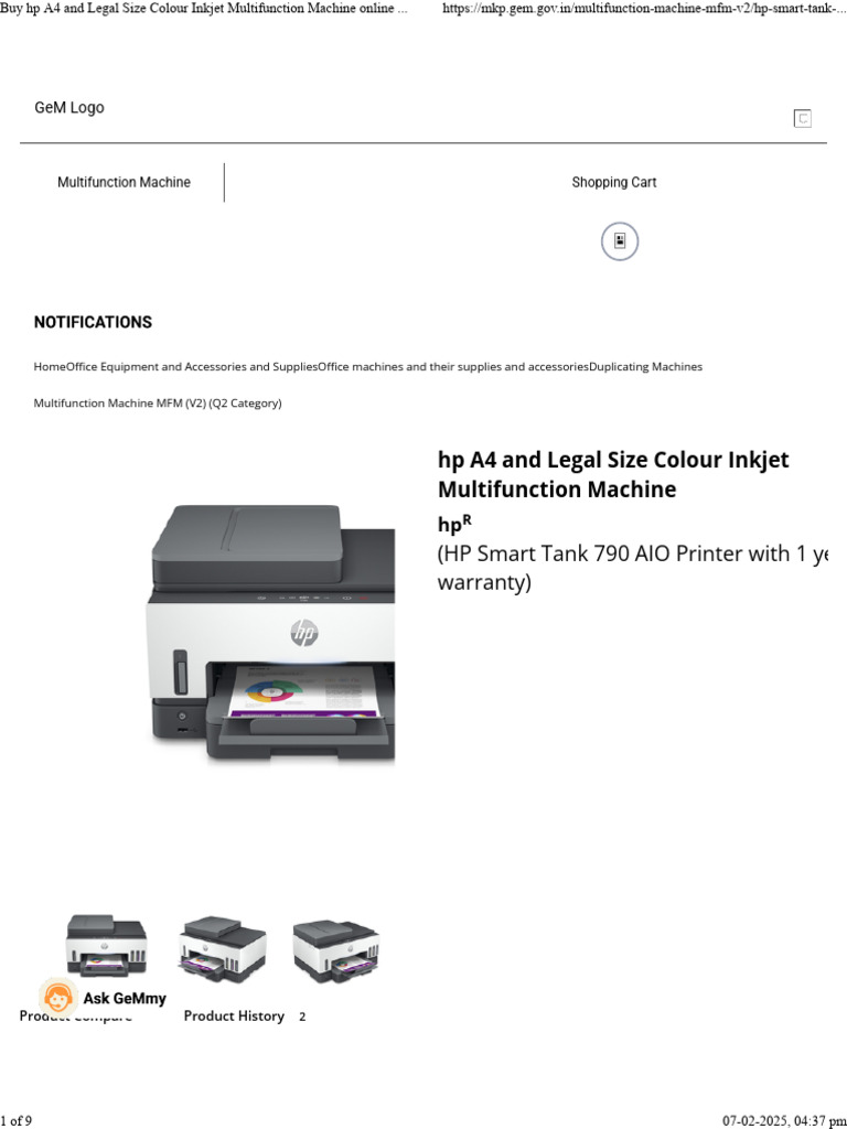 HP Smart Tank 790 AIO Printer Review | PDF | Image Scanner | Printer ...