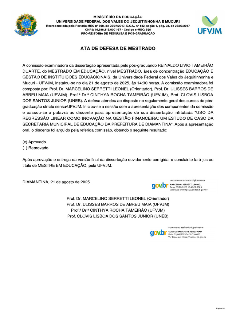 Ata Assinada Marcelino Assinado (1) | PDF