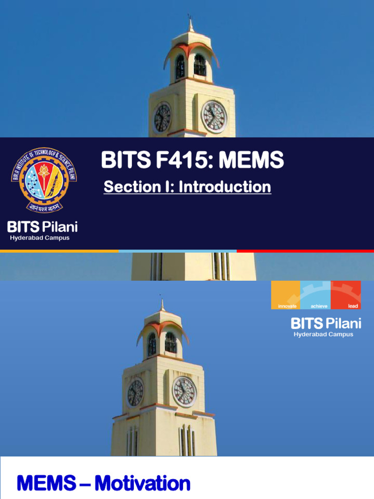 MEMS Technology Overview and Applications | PDF | Integrated Circuit ...