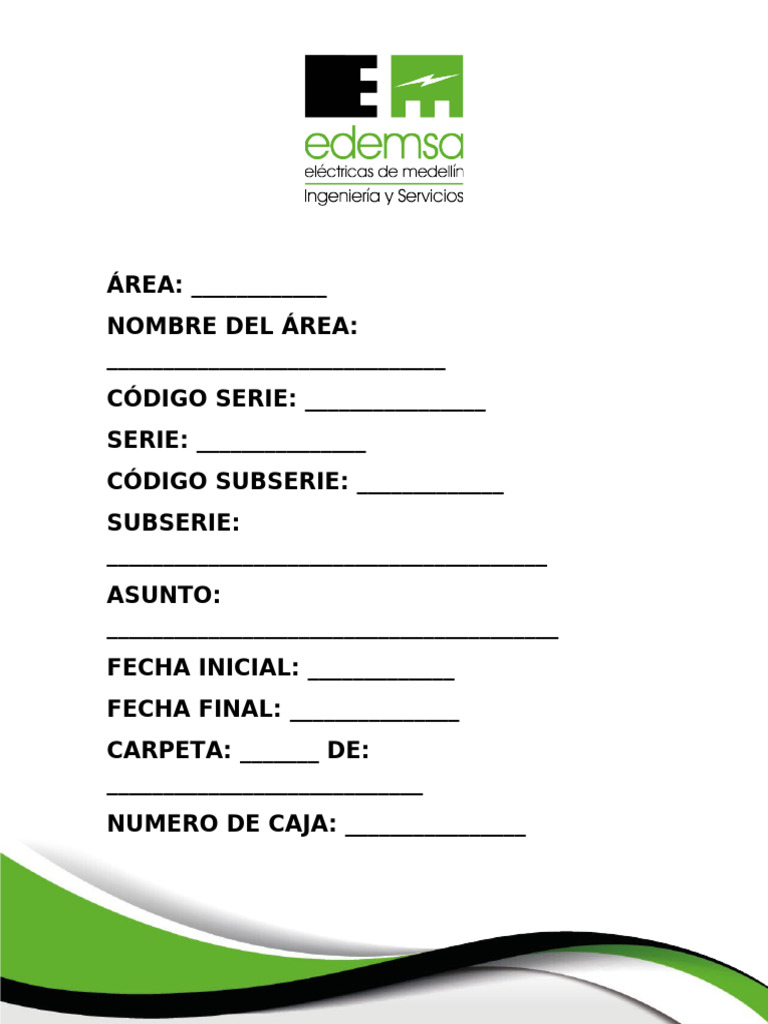 Rótulo Marcación Carpetas | PDF