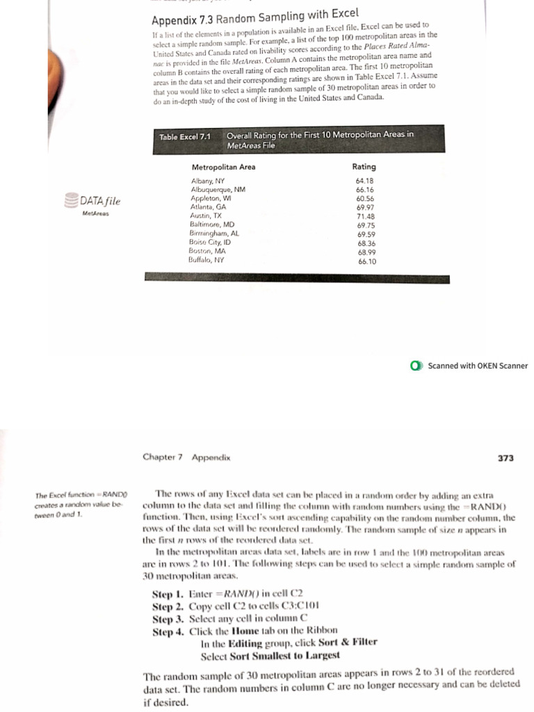Excel Based Statistics Chapter 7-10cncnn | PDF