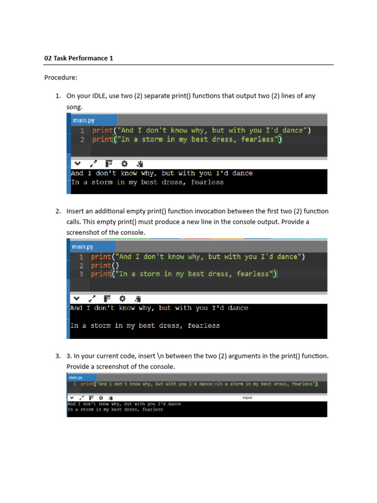 Prog Lang - 02 Task Performance 1 | PDF
