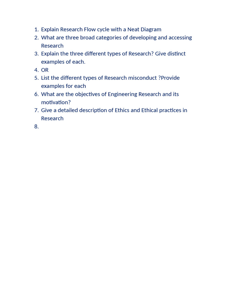 Research Flow Cycle Explained with Diagram | PDF