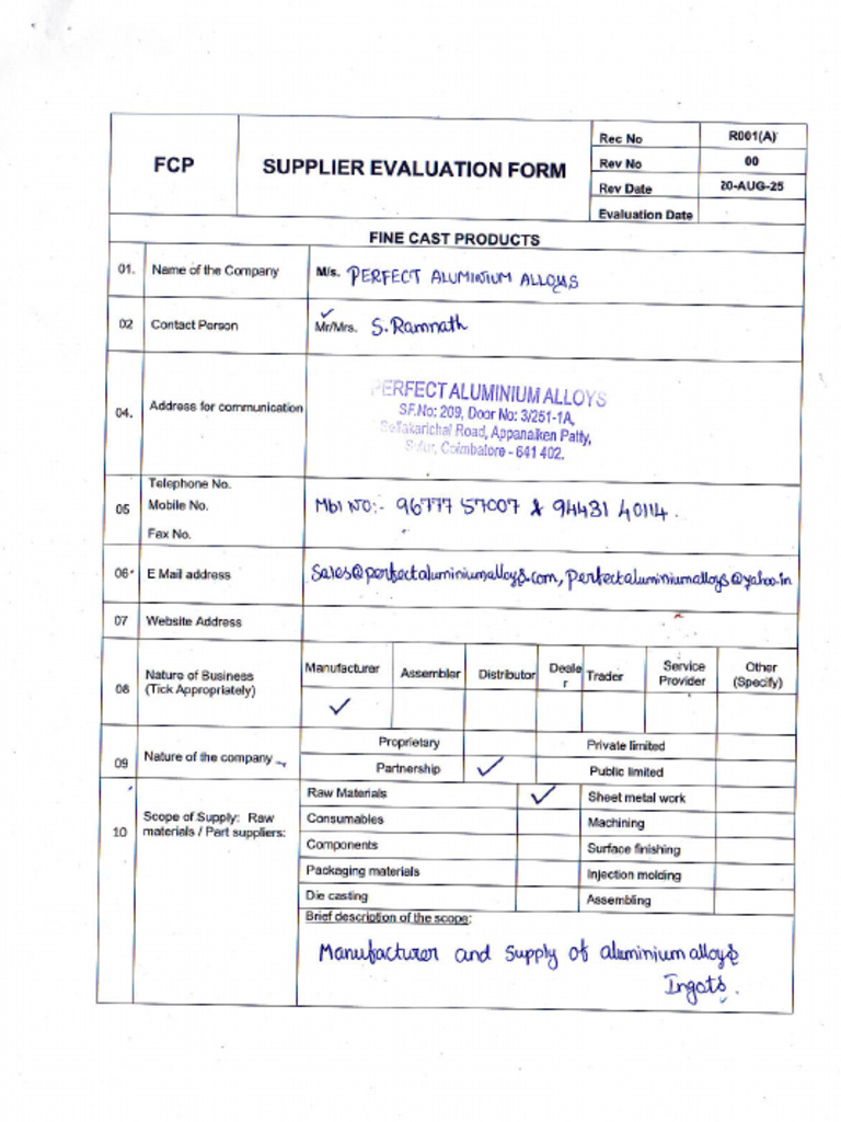 (FCP) Perfect Alu Alloys-Csl | PDF