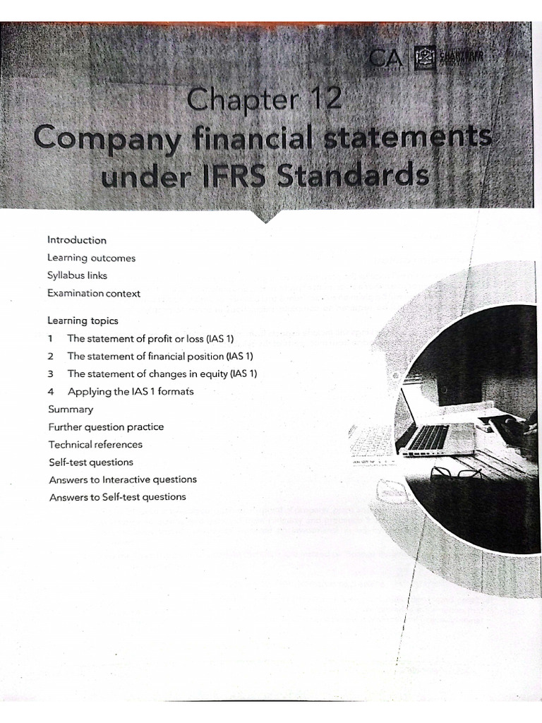 Chap 12 - Company Financial Statements Under IFRS Standards | PDF
