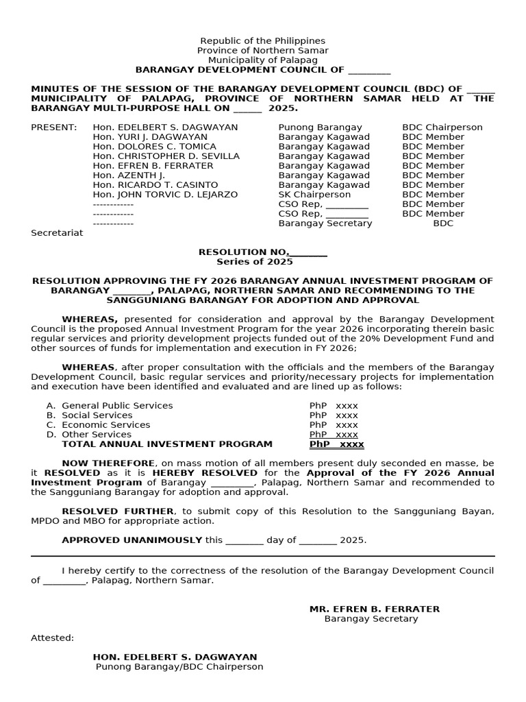 Aip Reso 2026 | PDF | Government
