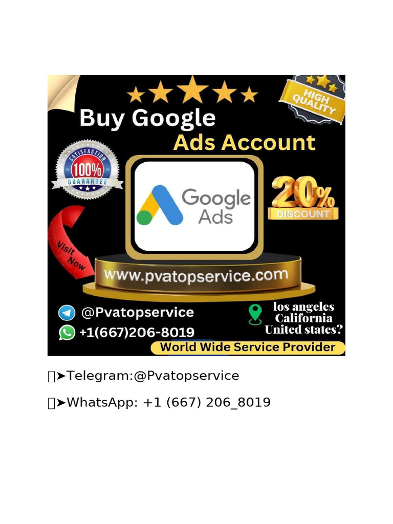 Get Pre-Approved Google Ads Accounts - Boost Your Campaigns Today | PDF
