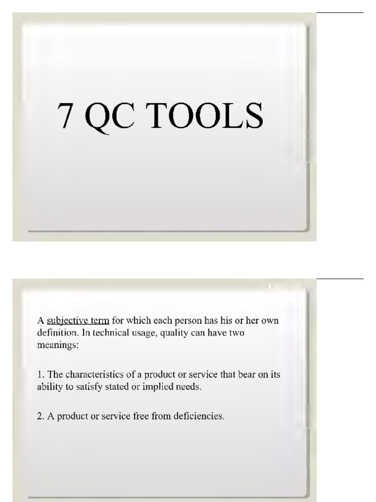 7 QC Tools | PDF