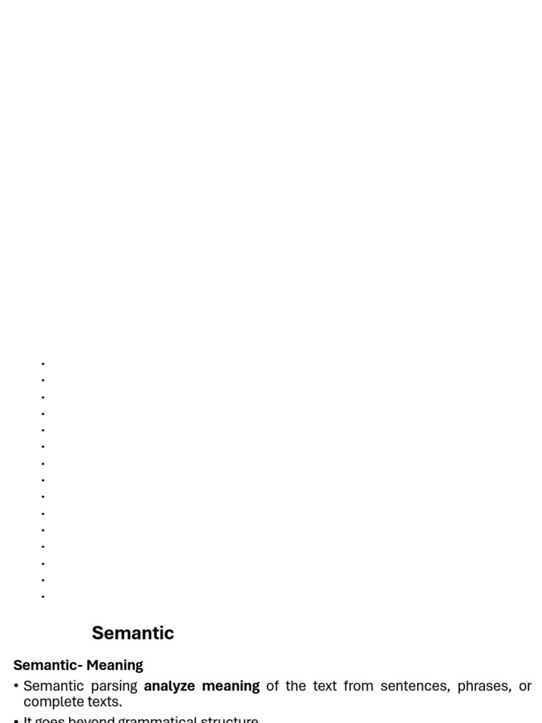 Natural Language Processing UNIT 3 | PDF | Parsing | Semantics